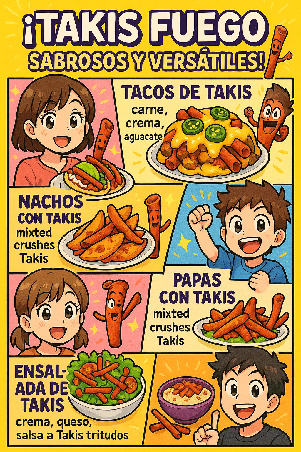 Recetas creativas con Takis Fuego. | ARTi