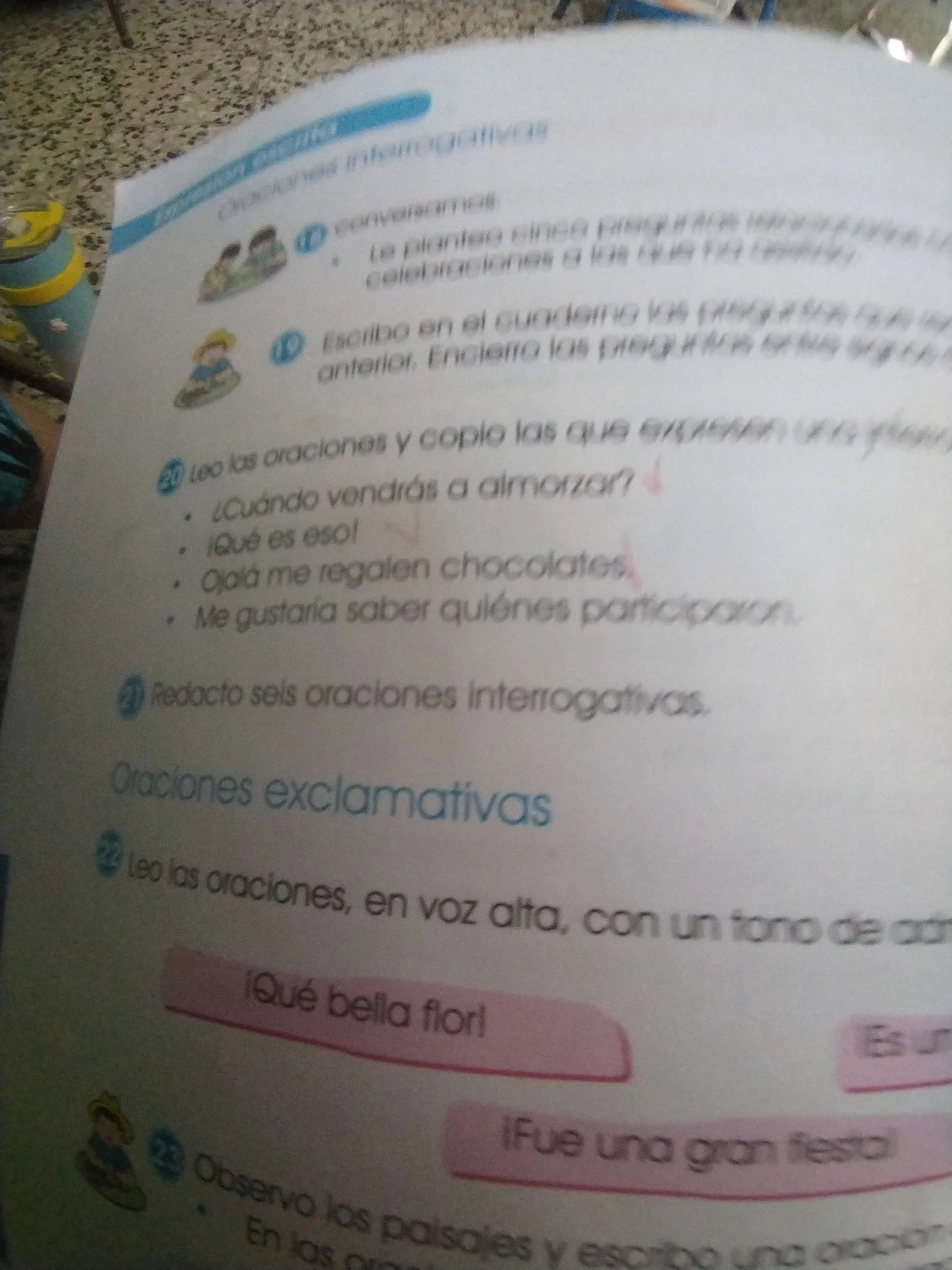 Oraciones Interrogativas Palabras Interrogativas